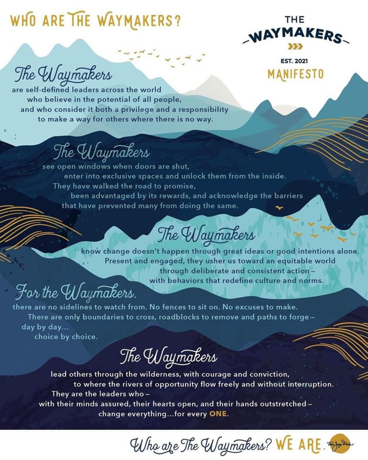 What is a Waymaker? - The Waymakers Change Group